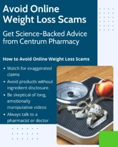 Avoid Online Weight Loss Scams - Centrum Pharmacy